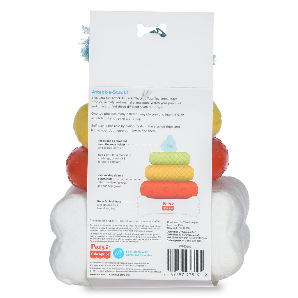 Fisher Price: Attack-A-Stack Chase & Toss Toy – Pets + People